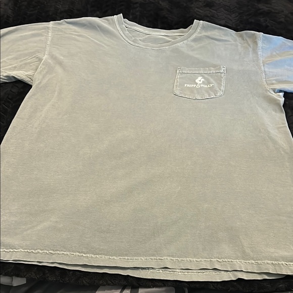 Fripp & Folly | Shirts | Fripp Folly Mens Gray Pocket Tshirt Usa Flag ...